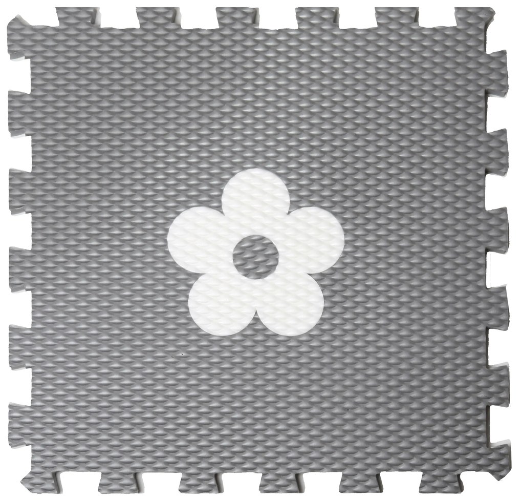 VYLEN Minideckfloor s kytkou Barevná kombinace: Bílý se světle šedou kytkou