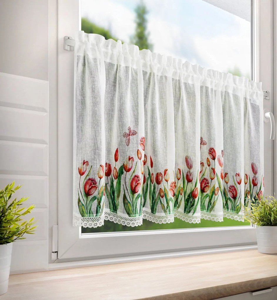 KRÁTKÁ ZÁCLONA NA PÁSCE STELLA 150X60 CM VÍCEBAREVNÁ