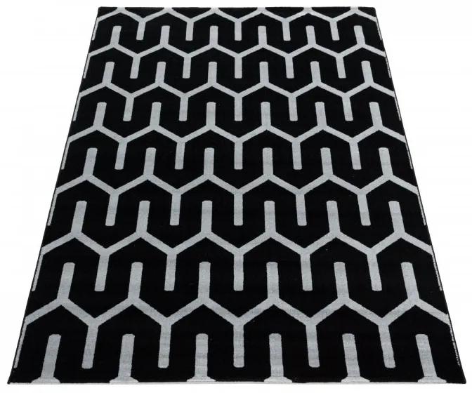 Vopi | Kusový koberec Costa 3524 black - 80 x 250 cm