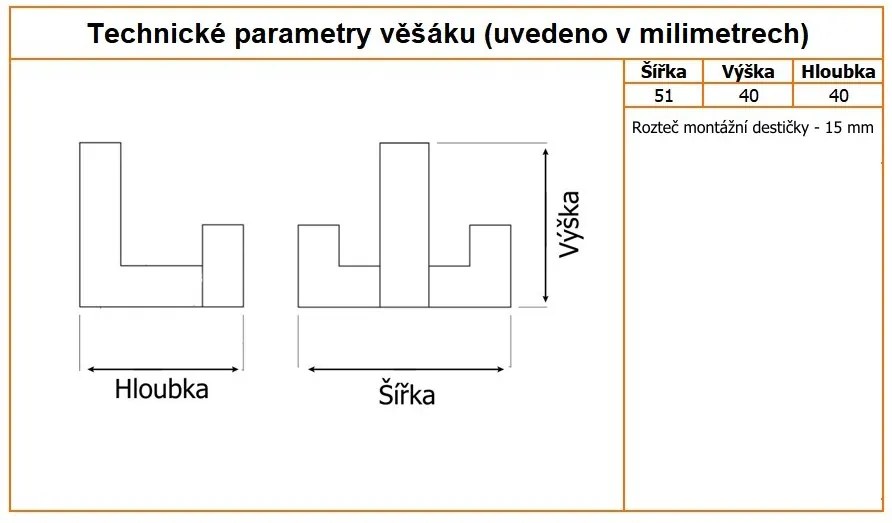 In-Design Nábytkový věšák AYA dvojitý černý matný