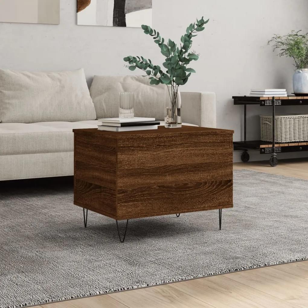 vidaXL Konferenční stolek 60x44,5x45 cm kompozitní dřevo [830950] Barva: kouřový dub