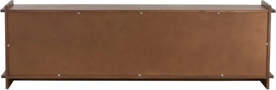 Knihovna z borovicového dřeva v tmavě přírodní barvě 193x60x40 cm Apelvik – Jotex