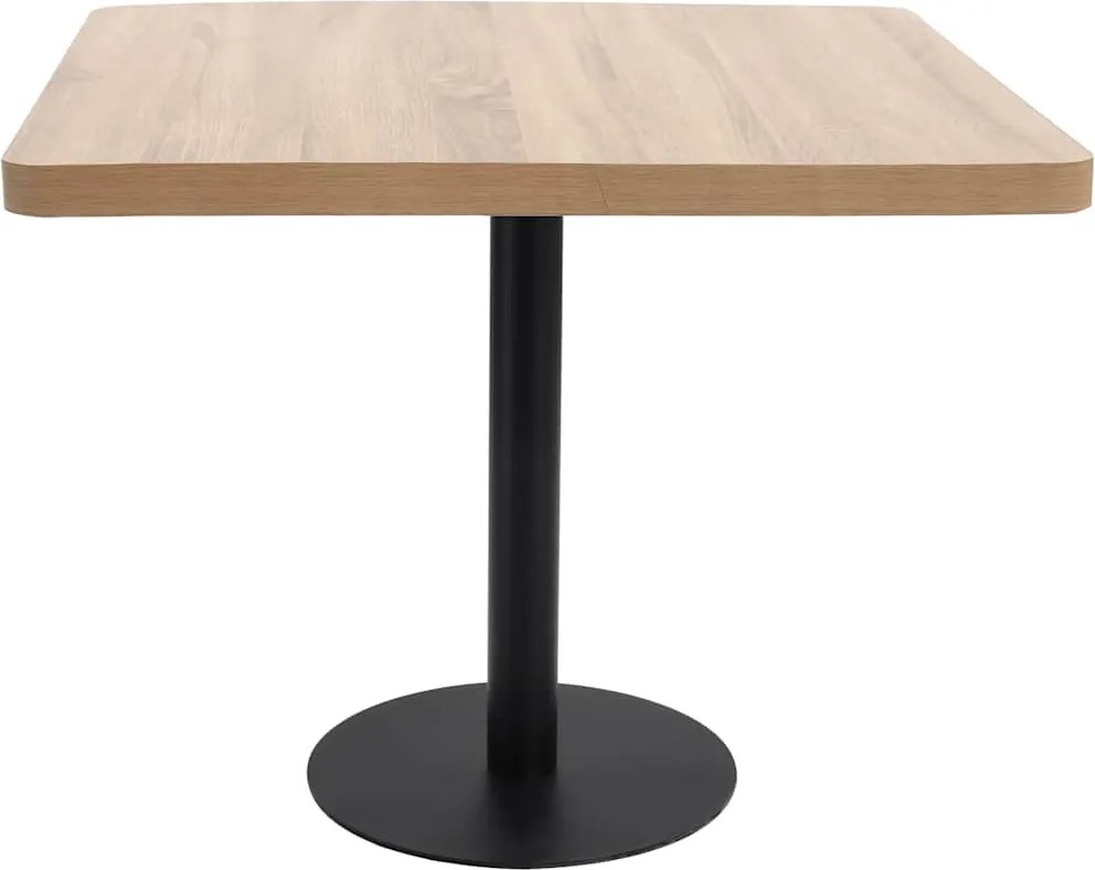 Bistro stolek světle hnědý 80 x 80 cm MDF 286433