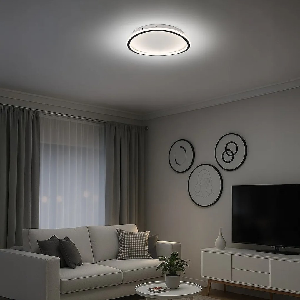Stropní LED svítidlo Cali Round, 1x LED 30w, 4000k, b