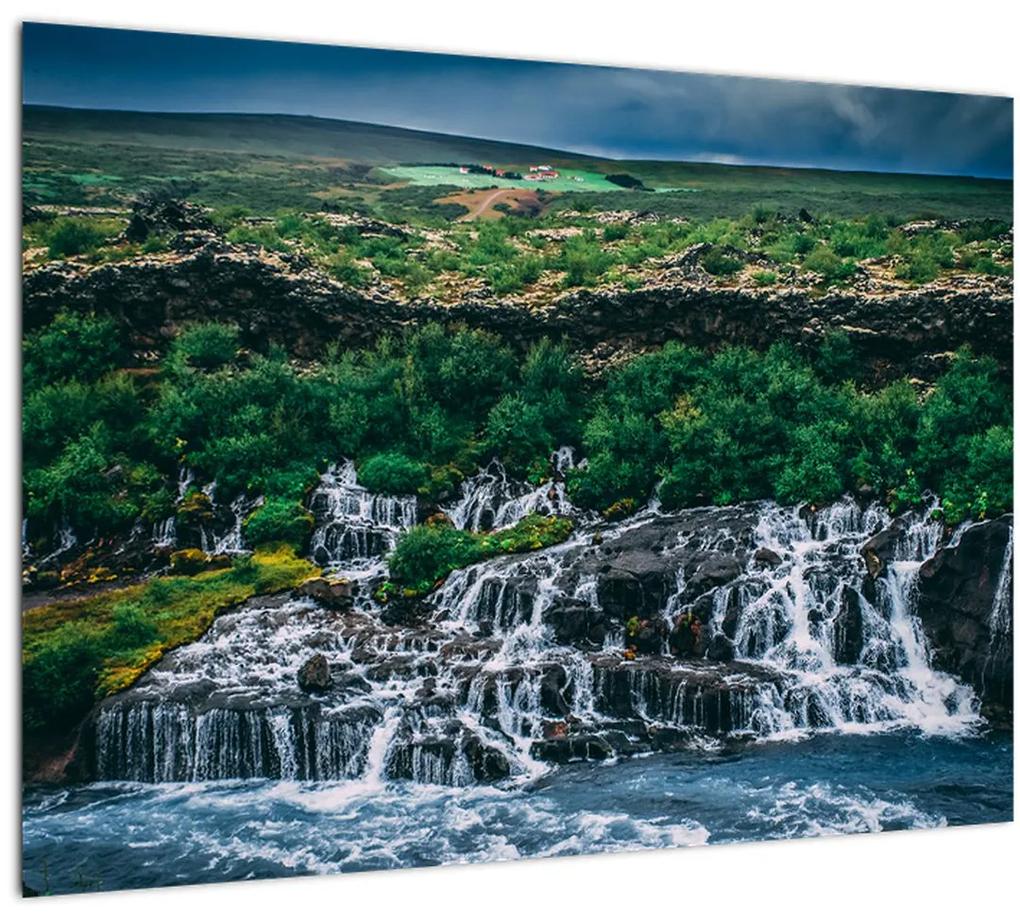 Obraz vodopádů v přírodě (70x50 cm)