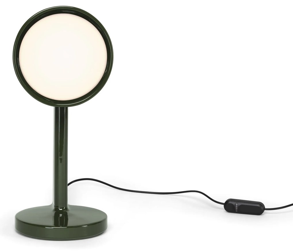 Flos Céramique Side, zelená keramická lampa se stmívačem, 1x8W E27, výška 50,4cm