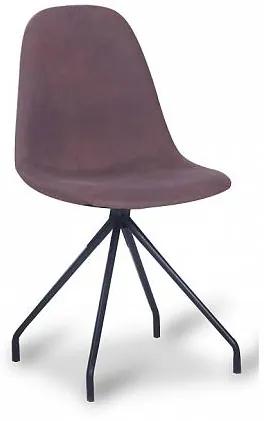 Jídelní židle BALRAM, hnědá/černá