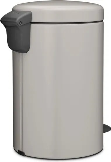 Světle šedý nášlapný ocelový odpadkový koš 12 l NewIcon – Brabantia