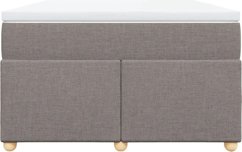 Box spring postel s matrací taupe 120x200 cm textil 3285370
