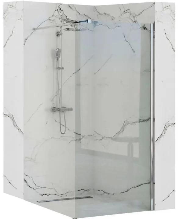 Bezrámová sprchová zástěna REA AERO 110 cm, chrom