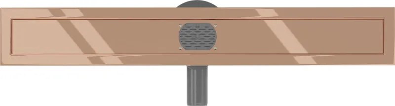 Mexen Flat 360° těleso otočného liniového odtoku 50 cm, růžové zlato - 1640050