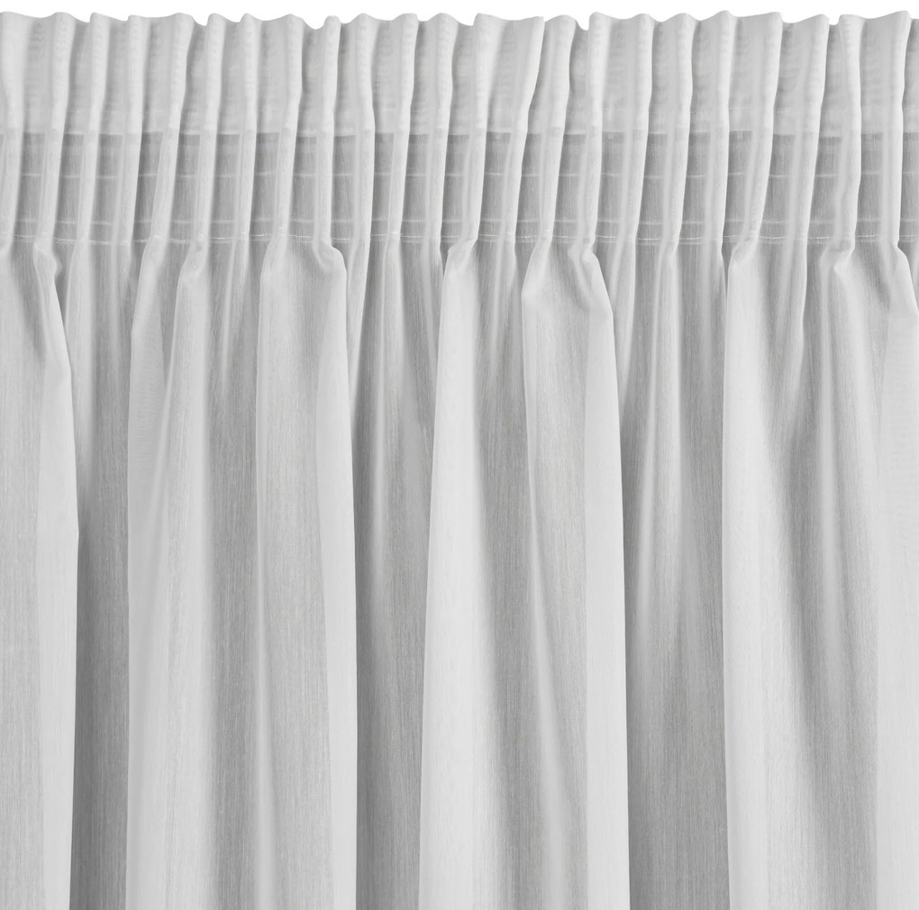ZÁCLONA NA PÁSCE ELENA 300X150 CM BÍLÁ