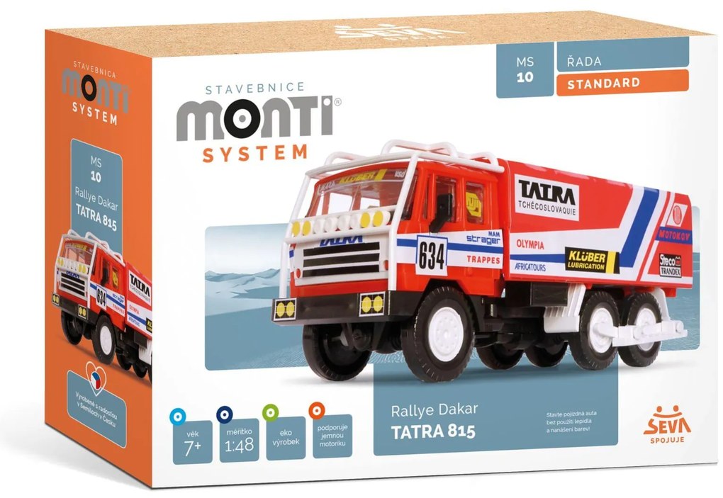 Stavebnice Monti System MS 10 Rallye Dakar Tatra 815 1:48 v krabici 22x15x6cm