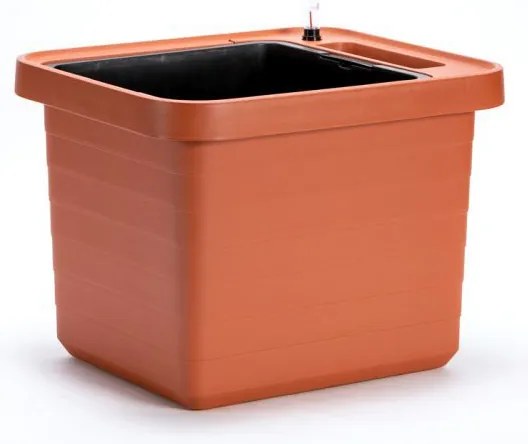 Samozavlažovací velkoobjemový truhlík Berberis UNO terakota 45 cm