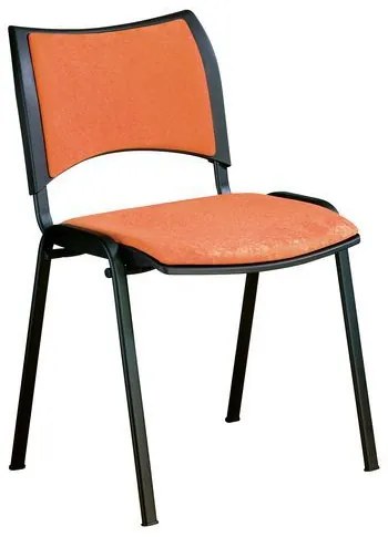 Konferenční židle Smart Black, oranžová