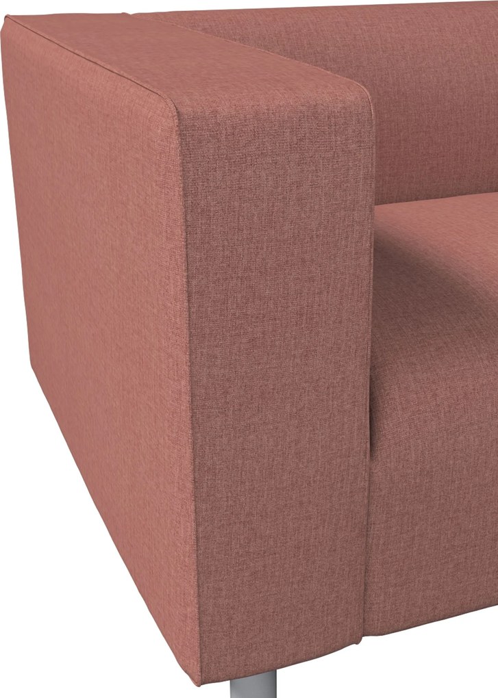 Potah na pohovku IKEA Klippan 2-místná barva hnědá látka pletený vzor