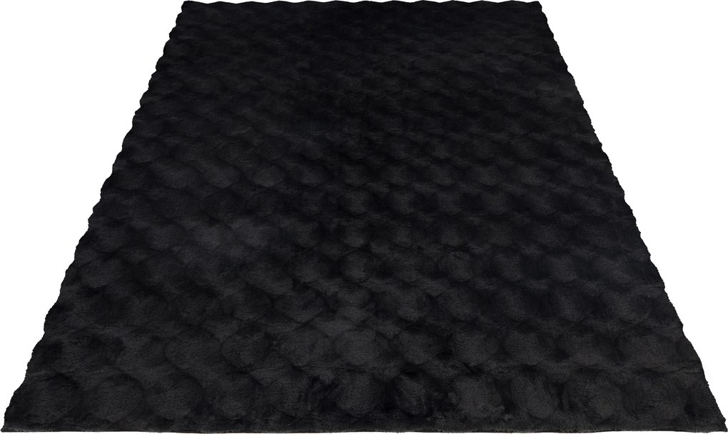 Obsession, Kusový koberec Diamond Cut 800 Anthrazit, 80x150, černá, ložnice
