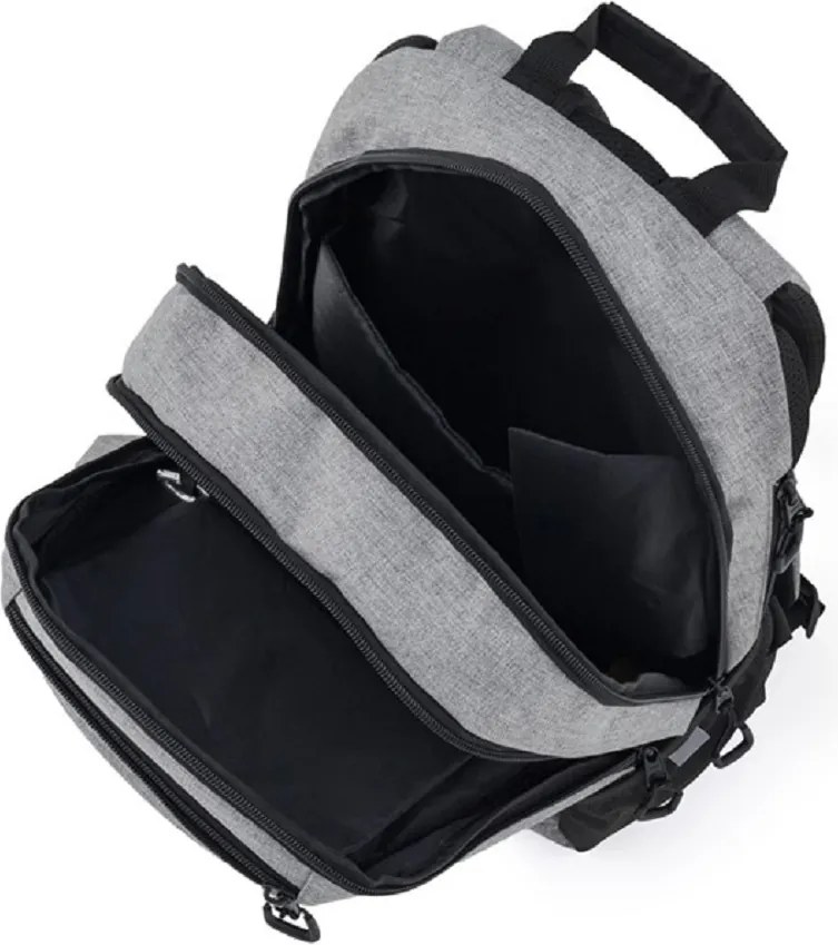Oxybag OXY SPORT - set 2 ks: studentský batoh Grey Melange, penál