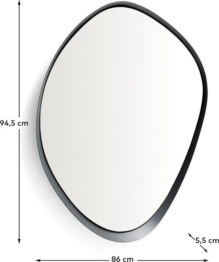 Nástěnné zrcadlo 86x94,5 cm Tebel – Kave Home