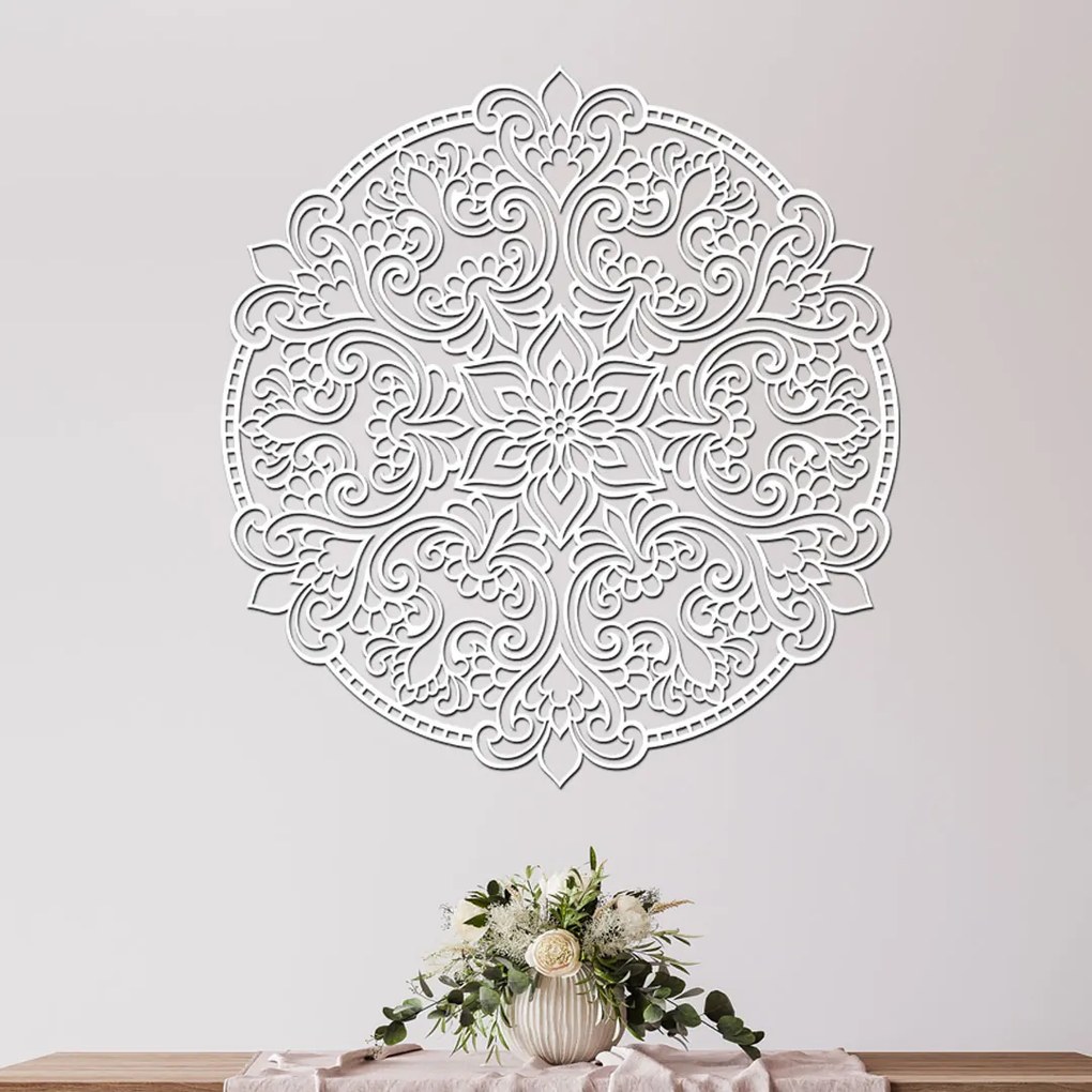 dřevo života Dřevěná mandala na zeď LÁSKA Zvolte barvu dekoru: Dub Sonoma, Zvolte rozměr Ø (cm): 40