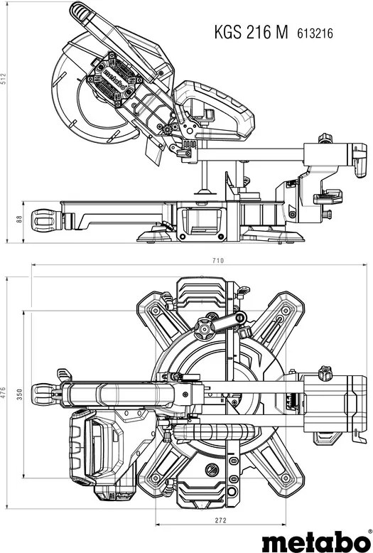 METABO KGS 216 M 613216000