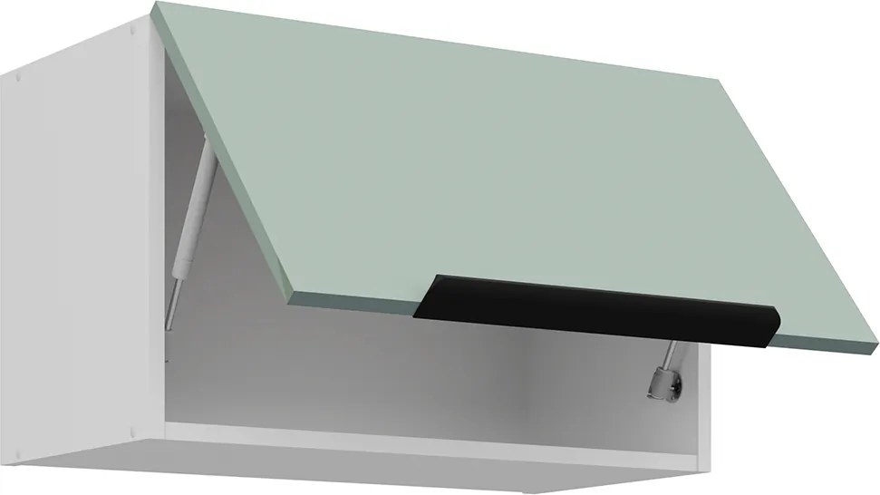 ARIA sb | horní skříňka 60 GU-36 1F výklopná | 60 cm | ANTI FINGERPRINT povrch | bílá/aquamarine