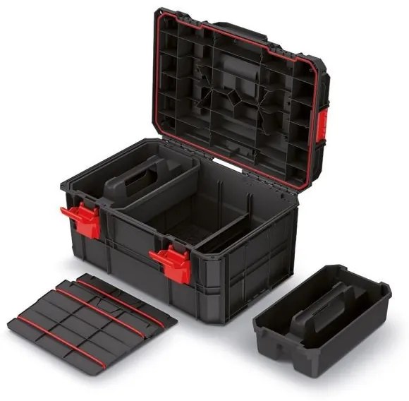 Kufr na nářadí XEBLOCCK TECH 54,6 x 38 x 30,7 cm černo-červený