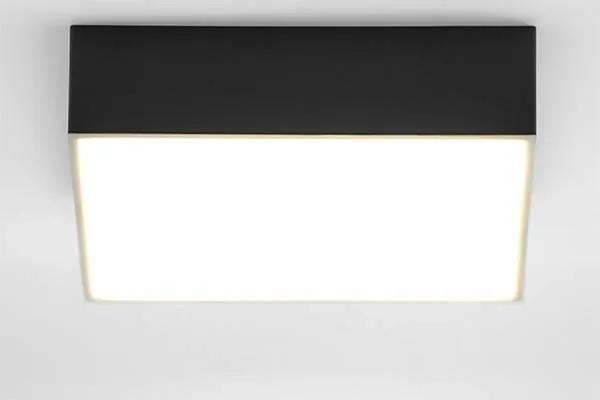 Stropní bezrámečkové LED svítidlo Mivvy TYPO - černá, 4000 K, 24 W, 2250 lm, 250 mm, 100 mm