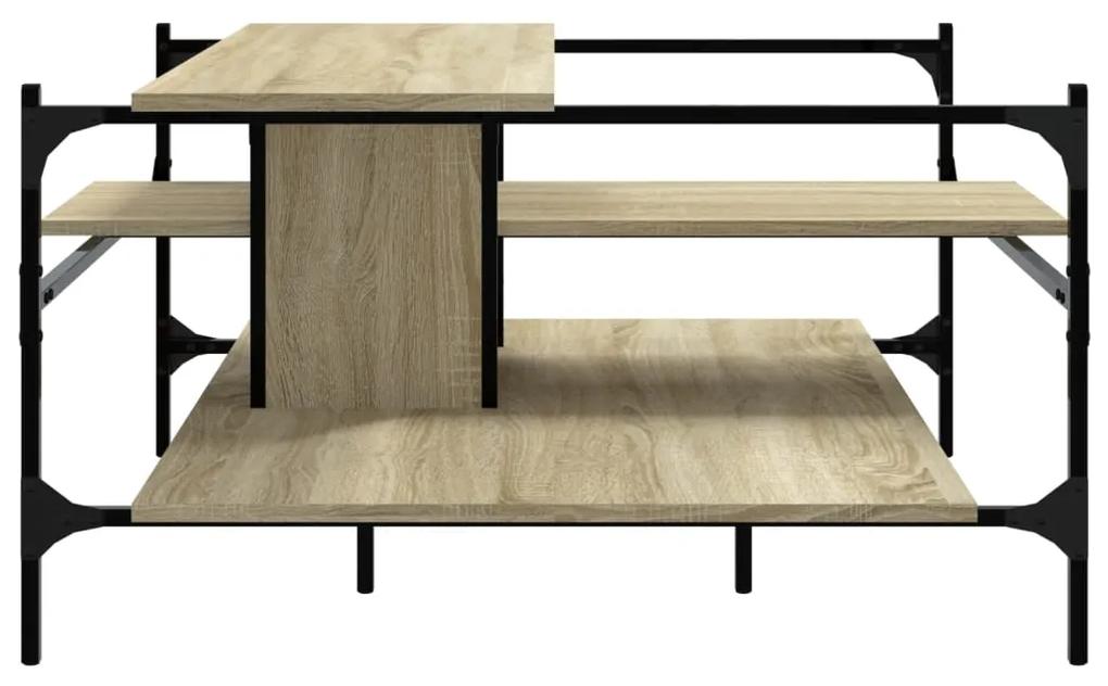 Konferenční stolek dub sonoma 100x100x48,5 cm kompozitní dřevo - Default Title