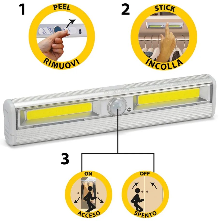 VELAMP 3W LED světlo LT011 se senzorem pohybu