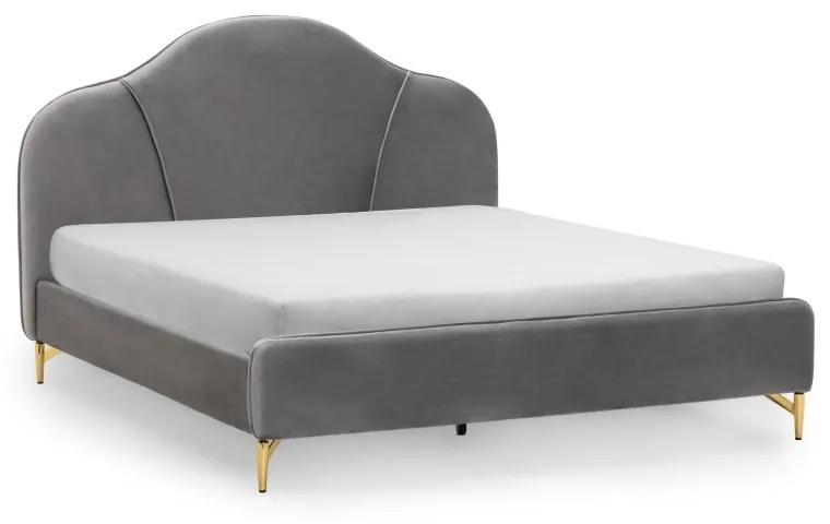 Čalouněná postel Helmer II 160x200 šedá