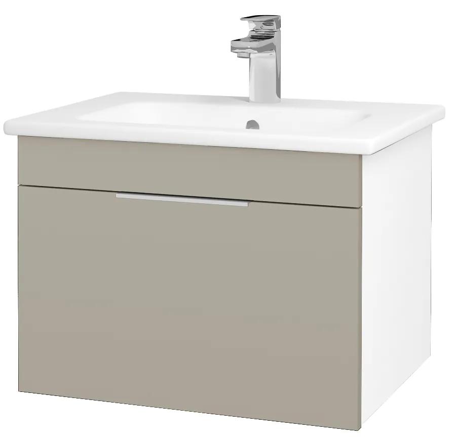 Dřevojas Koupelnová skříň ASTON SZZ 60 Varianta: N01 Bílá lesk / Úchytka T05 / D20 Galaxy
