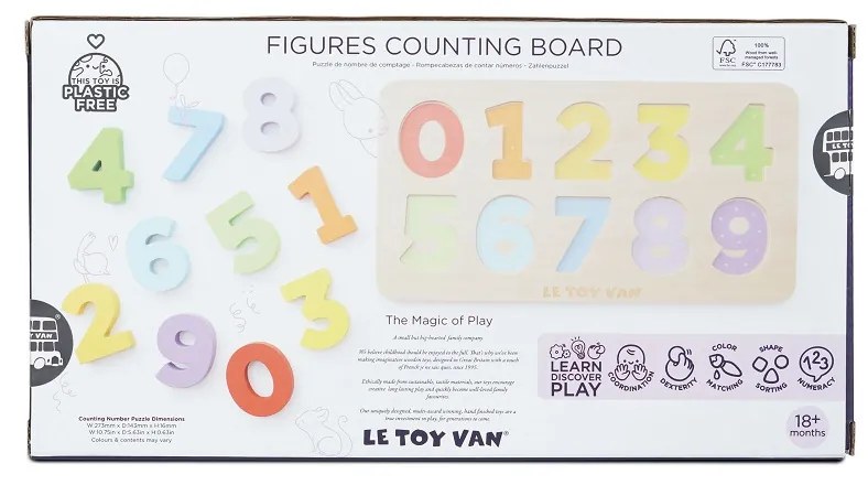 Le Toy Van Vkládací puzzle s čísly