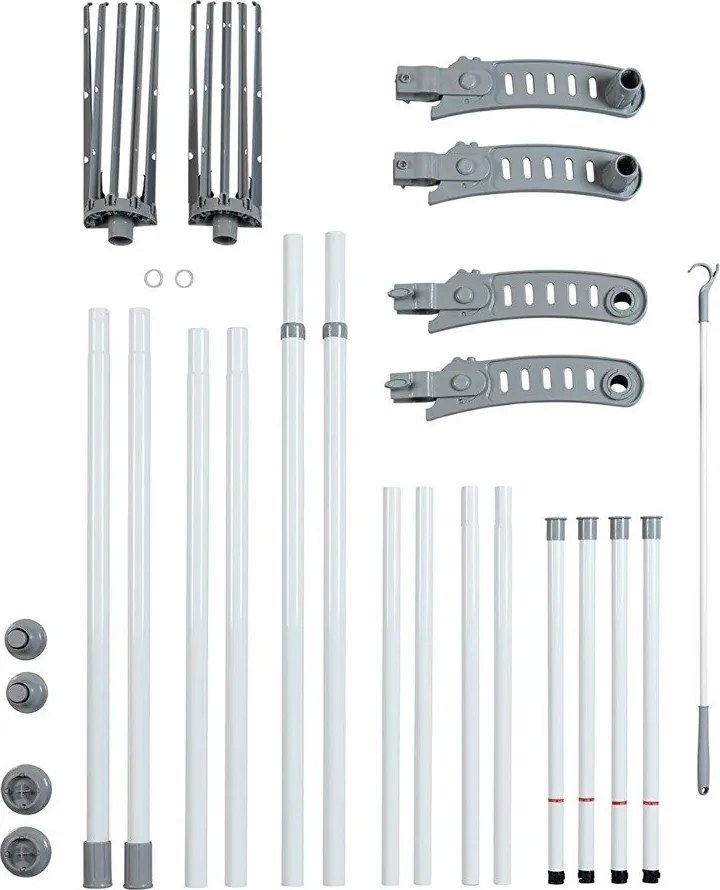 Teleskopický věšák na šaty HERKULEX FLEX, 165-300 x 116-190 x 36 cm, WENKO