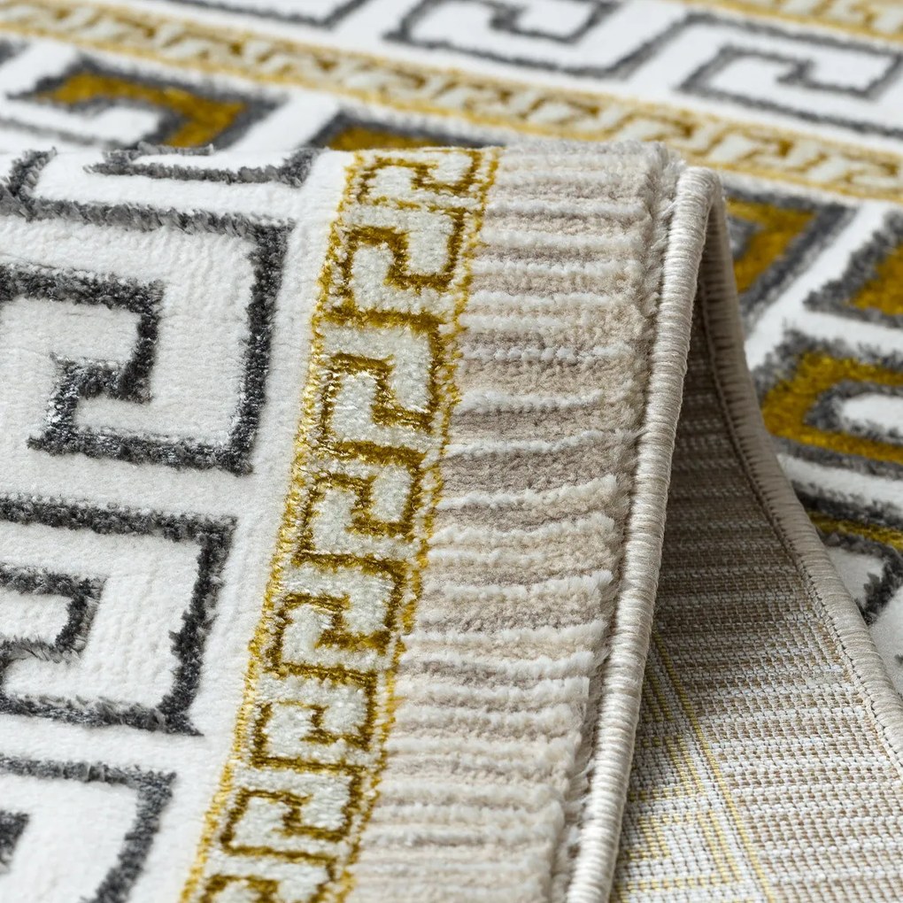 Dywany Łuszczów, Kusový koberec Bliss Z205AZ127 cream/gold, 120x170, béžová, kancelář