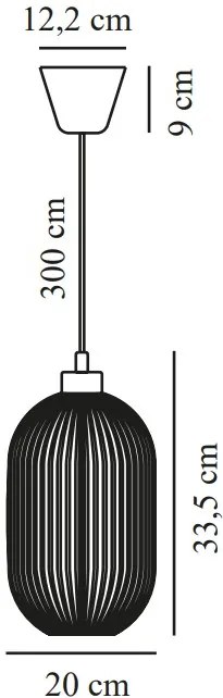 Závěsný lustr z opálového skla Milford pro žárovku E27 ø20cm  - Nordlux