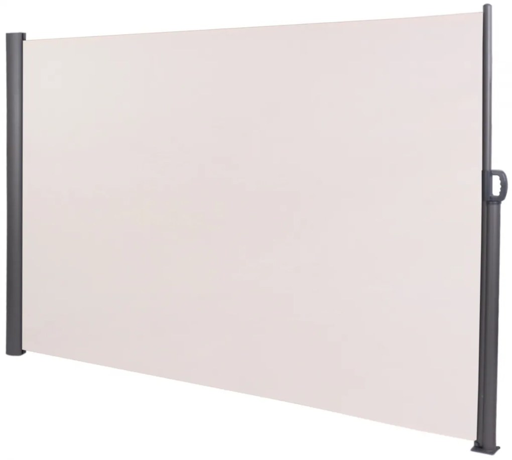 Boční markíza Lovington - 180 x 300 cm, hliník - Krémová
