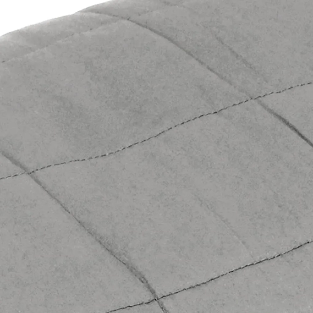 Zátěžová deka šedá 200 x 230 cm 13 kg textil 3154788