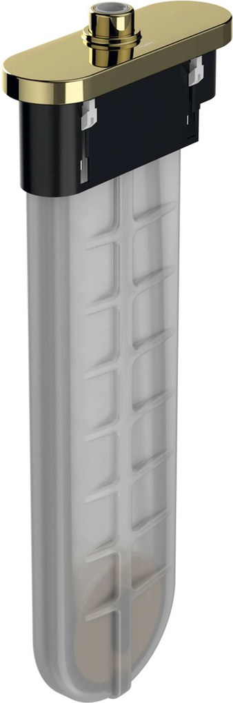 Hansgrohe sBox - Vrchní sada k vaně pro ruční sprchu, sBox, leštěný vzhled zlata 28020990