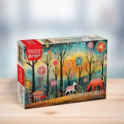 YAZZ Puzzle Barevný les / 1000 dílků / 68 x 48 cm