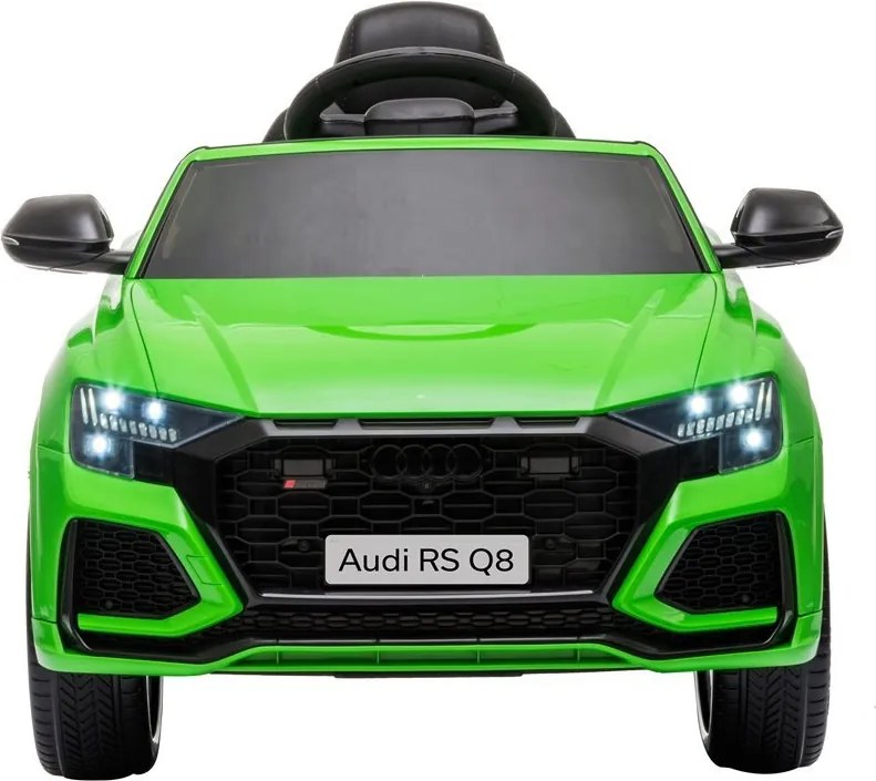 LEAN CARS Elektrické autíčko Audi RS Q8 LED MP3 dálkové ovládání zelené
