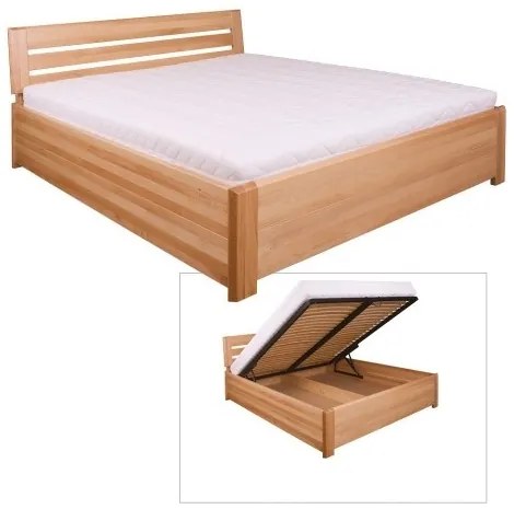ImportWorld Dřevěná postel 120x200 buk ET196 (Barva dřeva: Lausane, Rošt varianta: Kovový rošt)