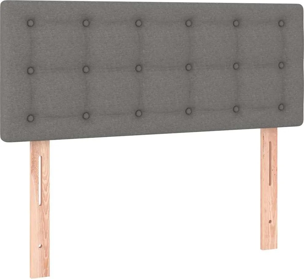 Box spring postel s matrací tmavě šedá 80 x 200 cm textil 3129986