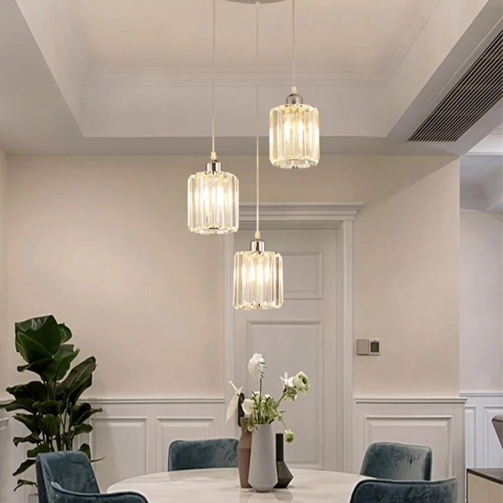 Toolight - ELEGANCE LAMPA SUFITOWA APP210-3CPR KRYSZTAŁ SREBRNA, OSW-08550