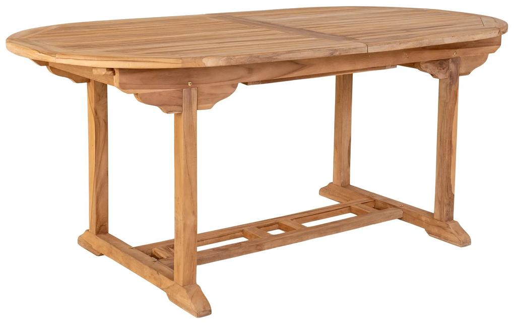 House Nordic Rozkládací jídelní stůl z teakového dřeva, nature, 90x180/240x75 cm