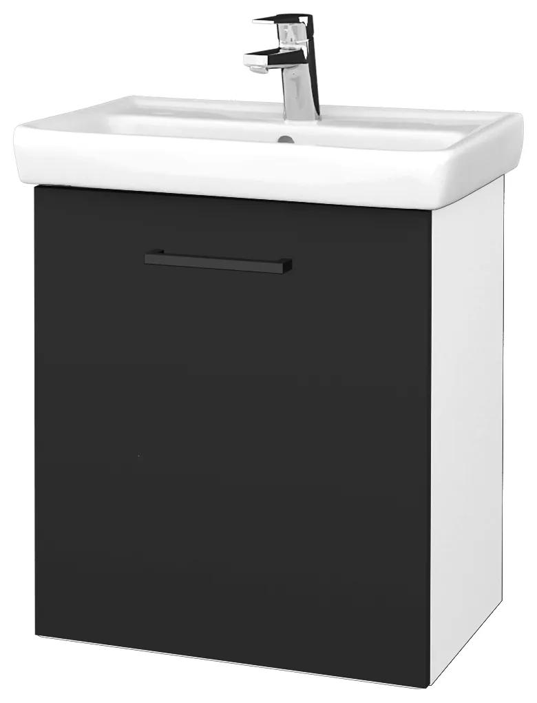 Dřevojas Koupelnová skříň DOOR SZD 55 Varianta: N01 Bílá lesk / Úchytka T02 / IND Individual / Levé