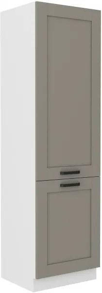 Kuchyňská skříňka LUNA 60 LO-210 2F korpus: bílá, barva dvířek: světle šedá CLAY