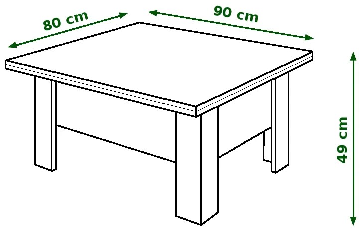 OSLO wenge, rozkládací, zvedací konferenční stůl, stolek