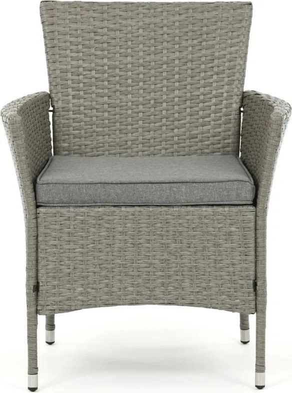 Zahradní sestava AZS-A1442 GREY, polyratan, šedá (111 x 62) cm