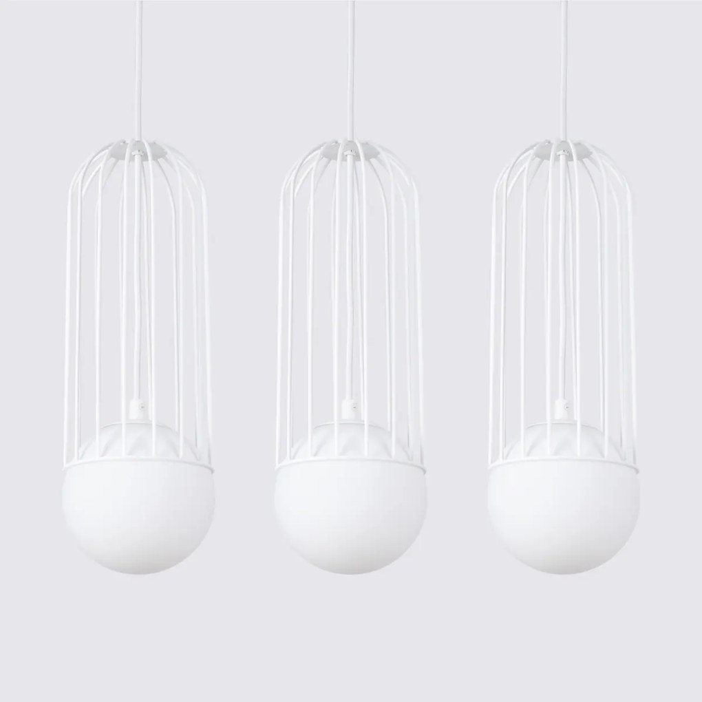 Sollux Lighting Závěsné svítidlo BRINA 3L bílé